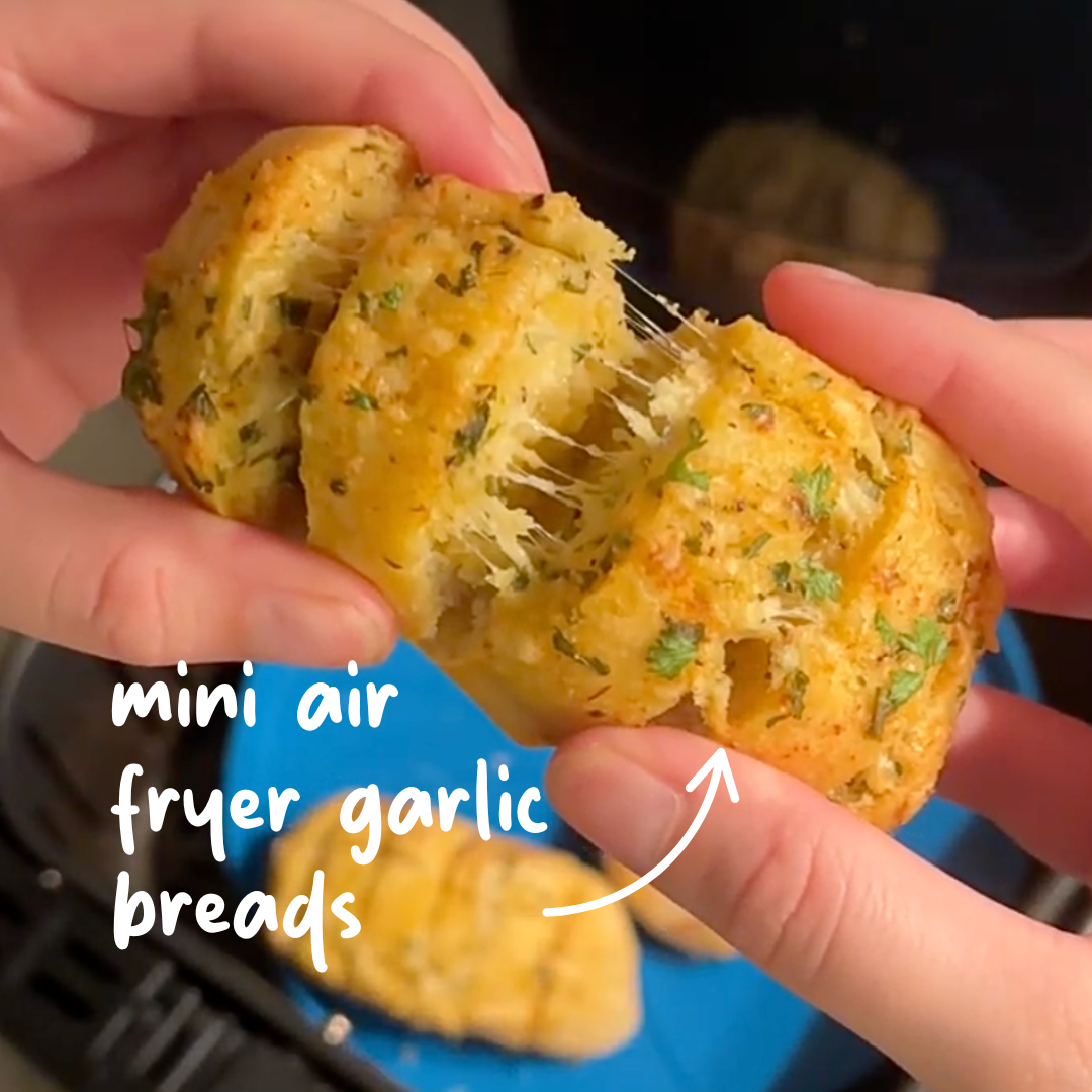 Mini Air Fryer Garlic Breads | The Easiest 10-Minute Snack Ever ...