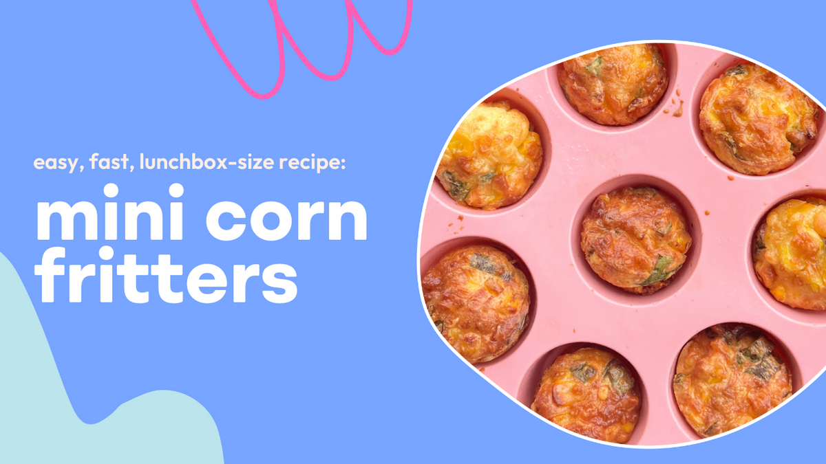 mini corn fritters | krumbsco air fryer recipe – Lunchbox Mini