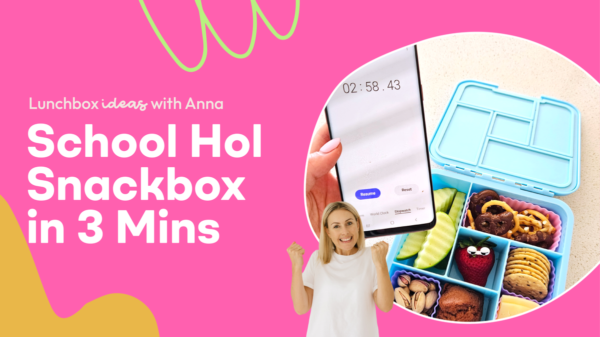 easy school holiday snack box in under 3 mins | lunchbox ideas ...