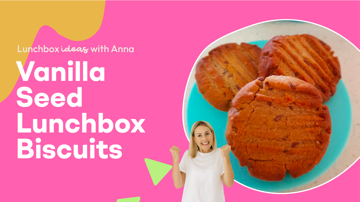 Vanilla Seed Lunchbox Biscuits | Lunchbox Mini | Kid Friendly Recipes