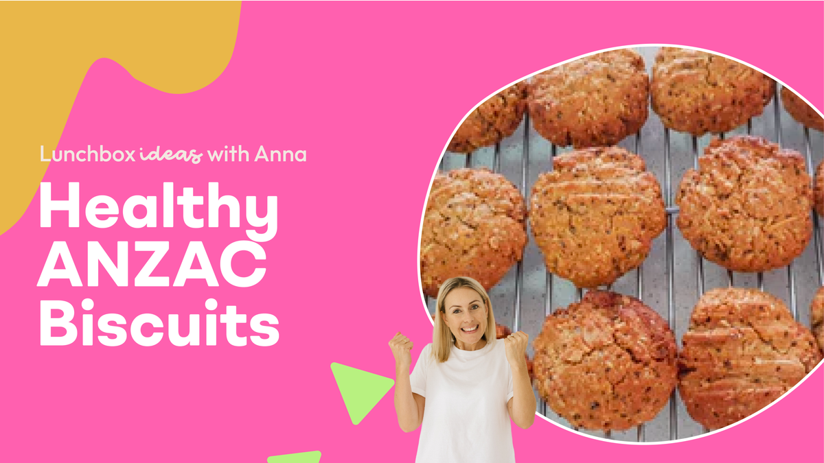 Healthy ANZAC Biscuits | Lunchbox Mini | Healthy Snack Ideas | Recipes