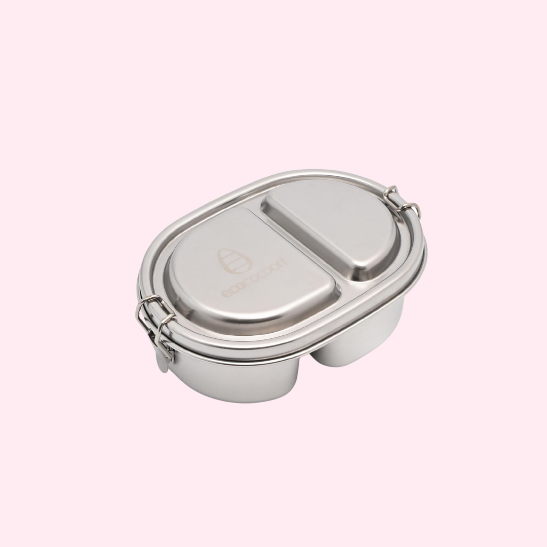 Ecococoon Classic Snack Pot Duo – Stainless Steel Snack Box | Lunchbox Mini