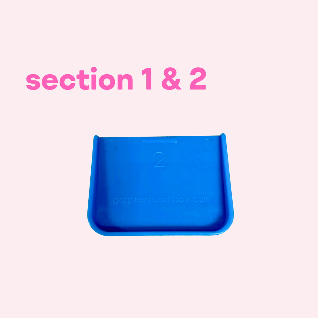 Go Green Divider Section 1 & 2 - Blue – Lunchbox Mini