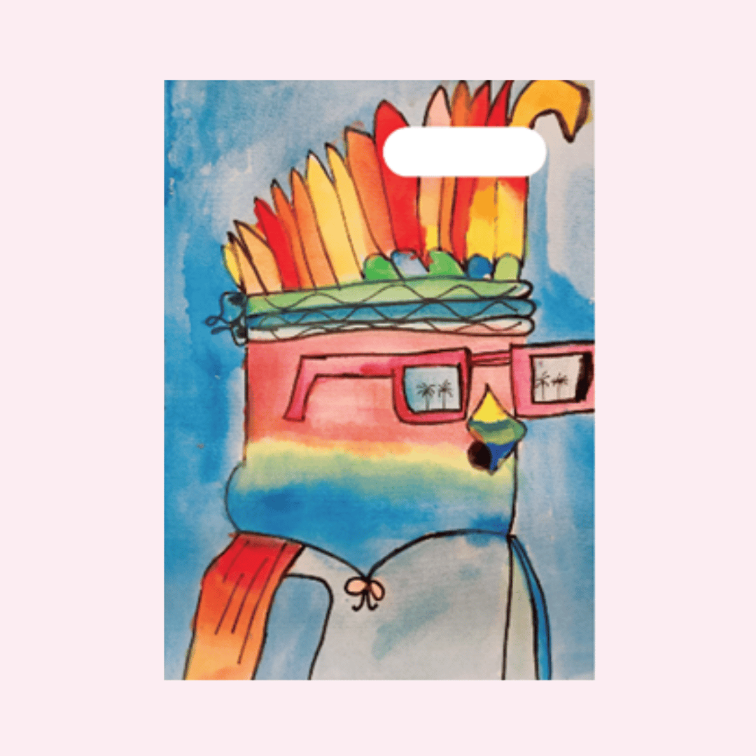 Spencil A4 Book Cover - Chilling Cockatoos – Lunchbox Mini