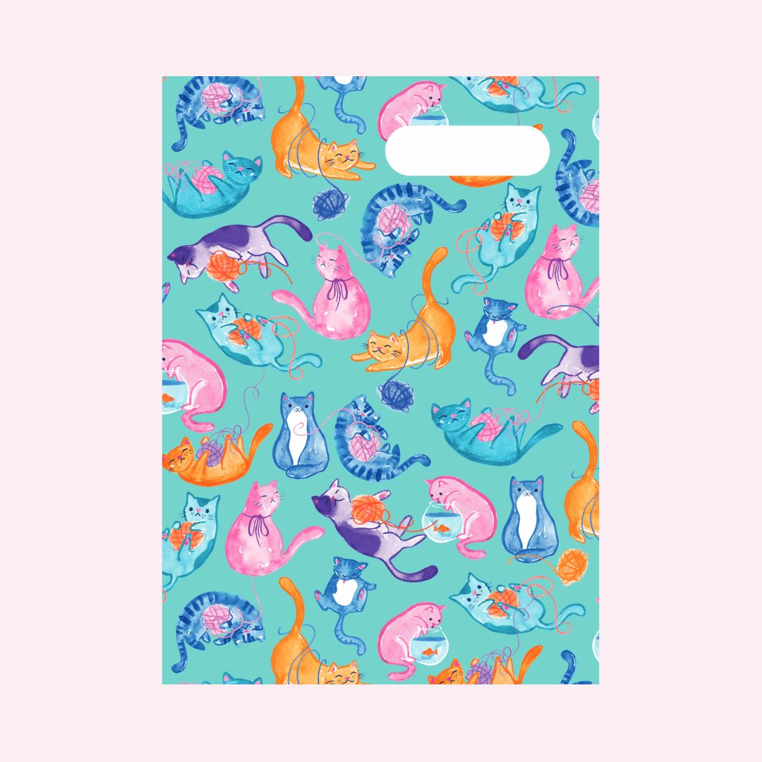 Spencil A4 Book Cover - Crazy Cats – Lunchbox Mini