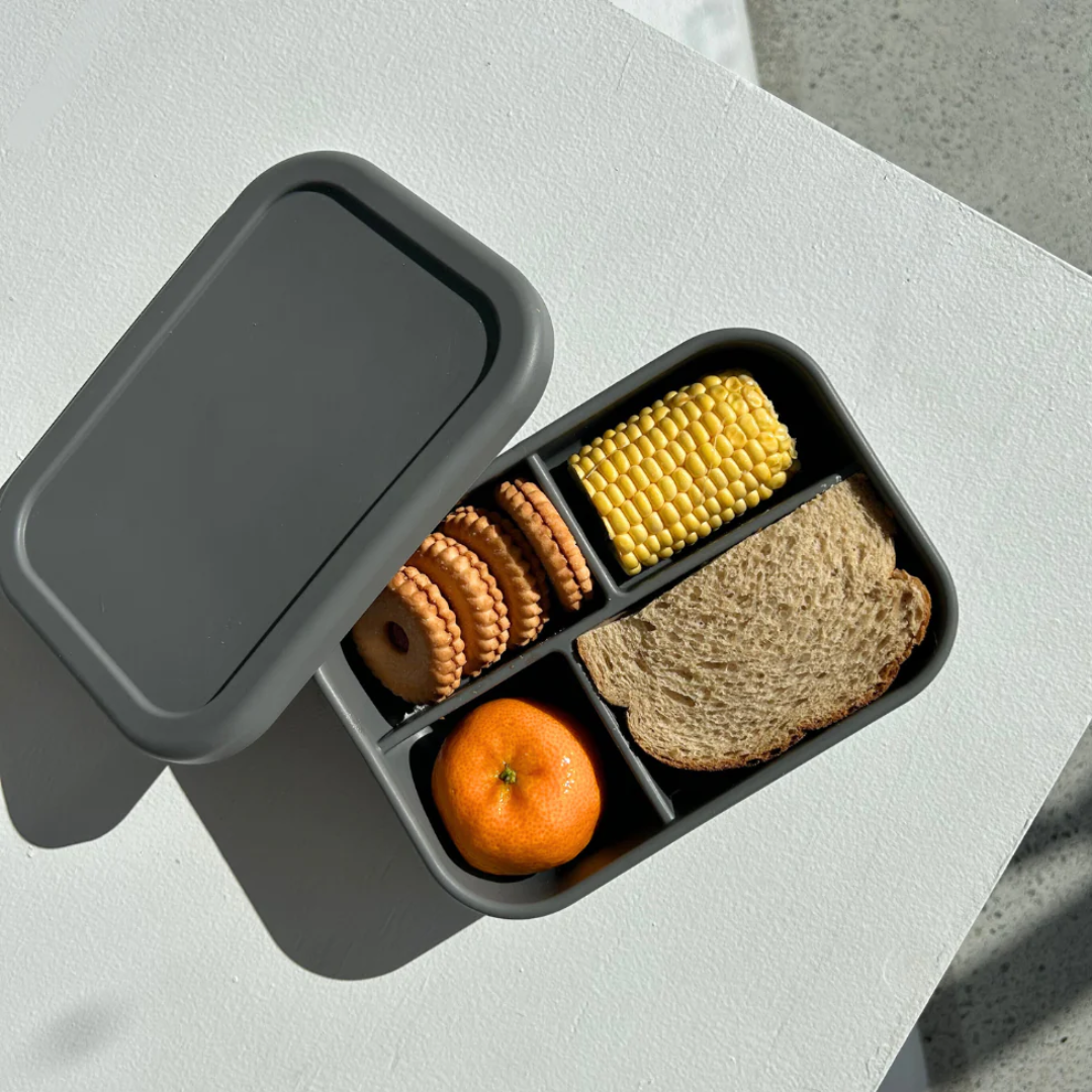 The Zero Waste People 4 Grid Lunchbox - Charcoal – Lunchbox Mini