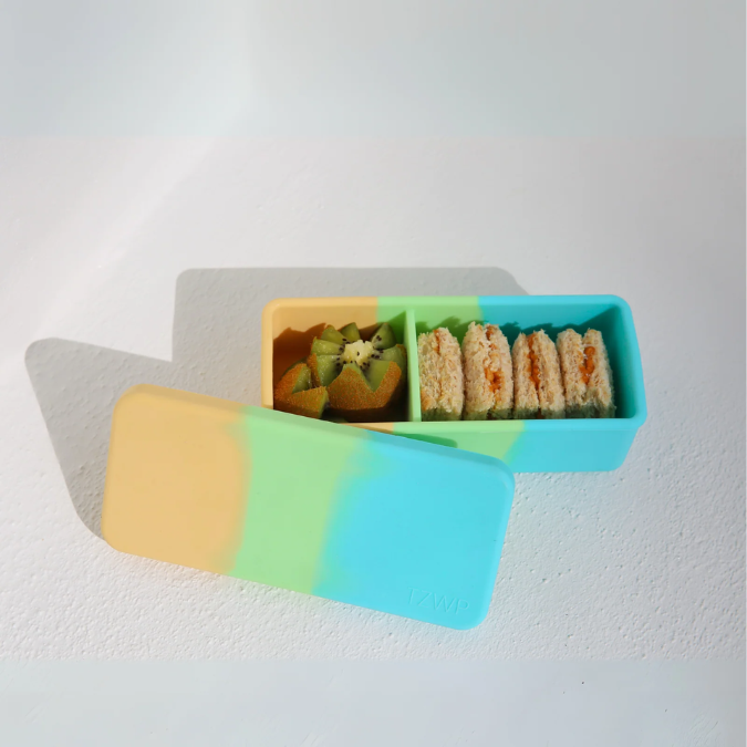 Bento Bite Silicone Lunch Box - 2 Compartment | Reusable & Leak ...