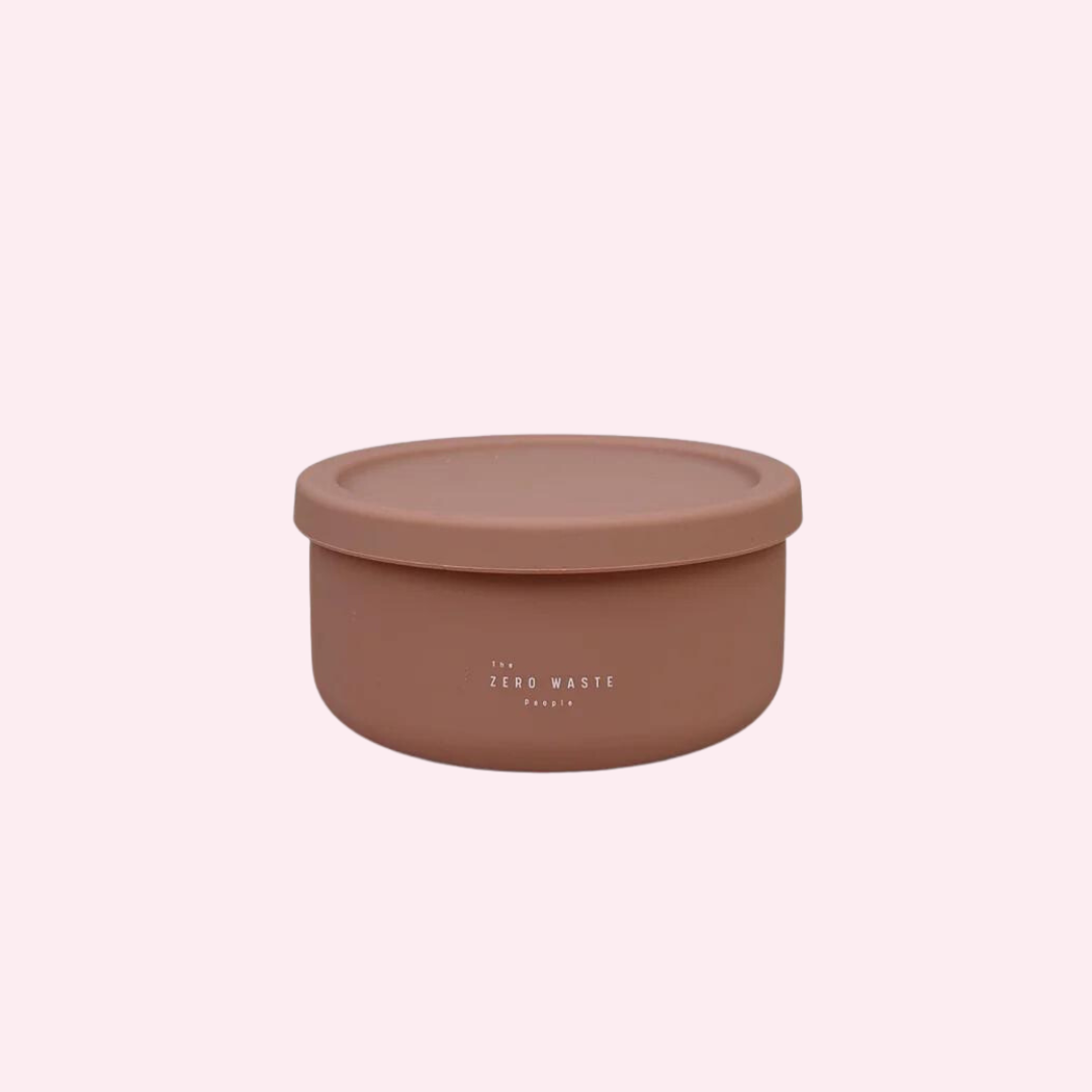 The Zero Waste People Medium Round Silicone Container - Dusty Pink ...
