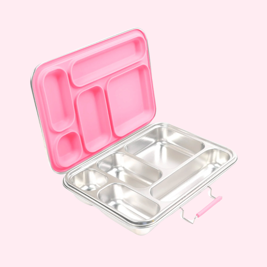 ecococoon 5 Compartment Stainless Steel Bento Box - Pink Rose - PRE OR ...